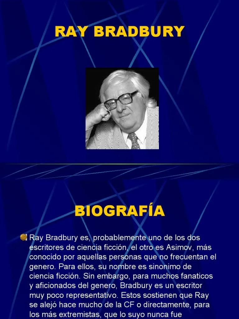 Biografía De Ray Bradbury: Imaginación Y Crítica Social | En Pocas Palabras