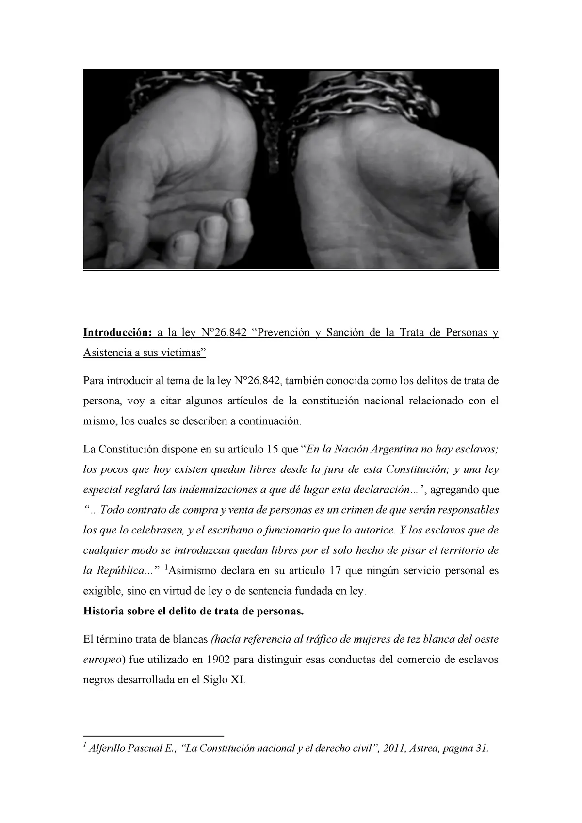 Ley De Trata De Personas 2842: Resumen Y Explicación | En Pocas Palabras