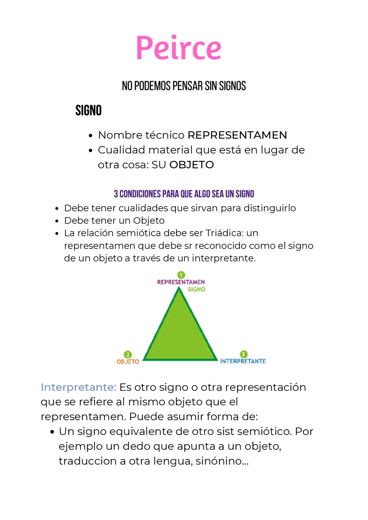 Peirce Y La Semiótica: Una Visión General | En Pocas Palabras